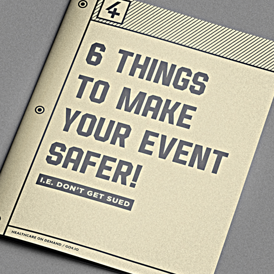 6 Things to Make Your Event Safer - Go4