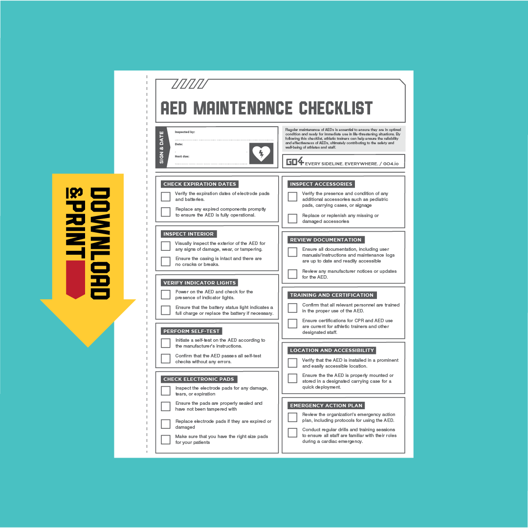AED Maintenance Checklist