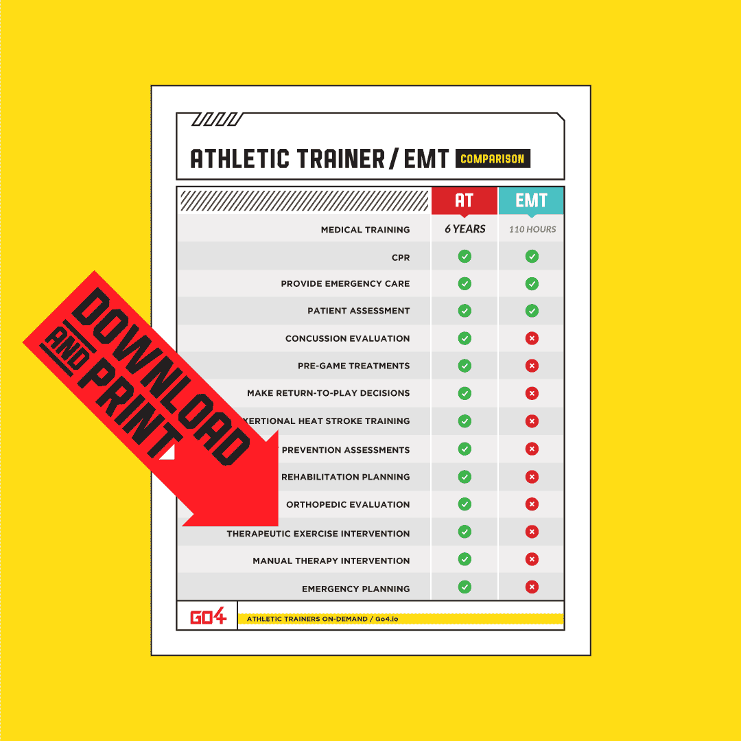 Athletic Trainer vs. EMT
